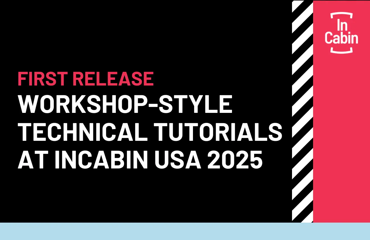 First Two Tutorials Announced For InCabin USA 2025