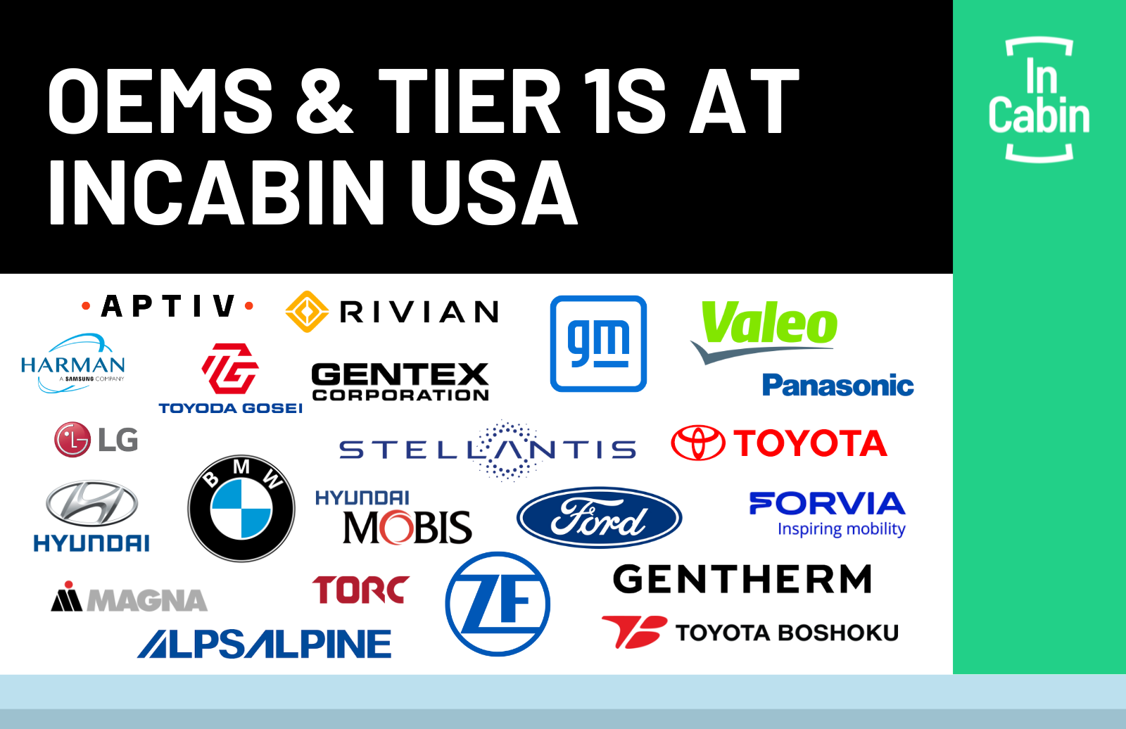 OEMs & Tier 1s You Will Meet At InCabin USA